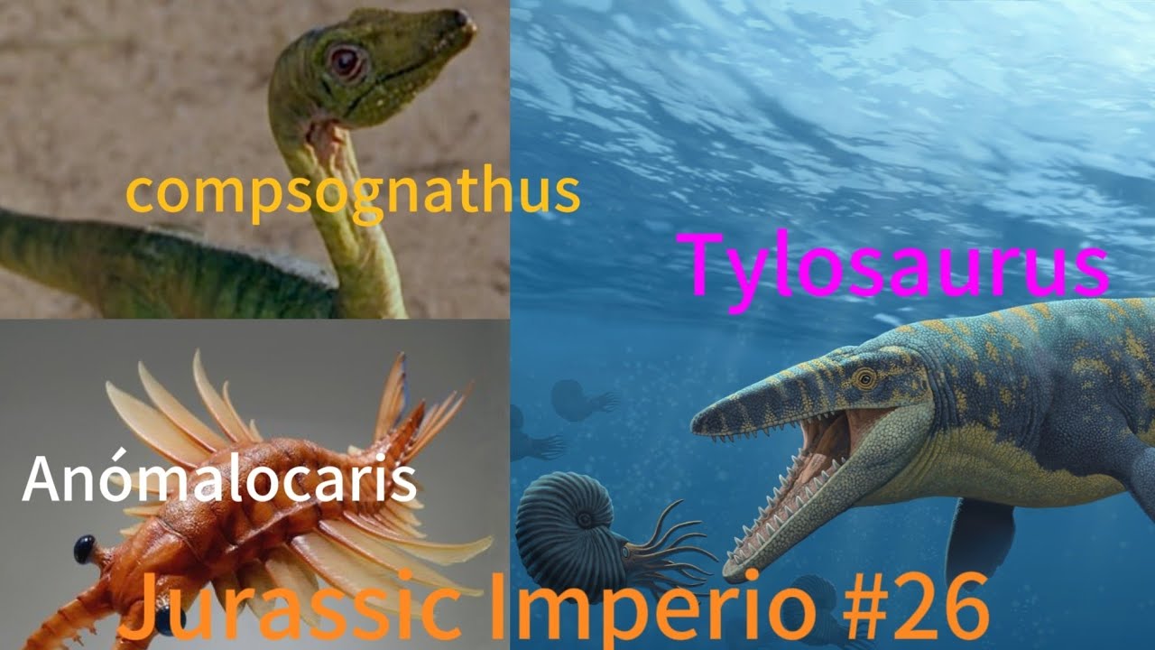 Jurassic Imperio #26 compsognathus, Tylosaurus y Anómalocaris # ...