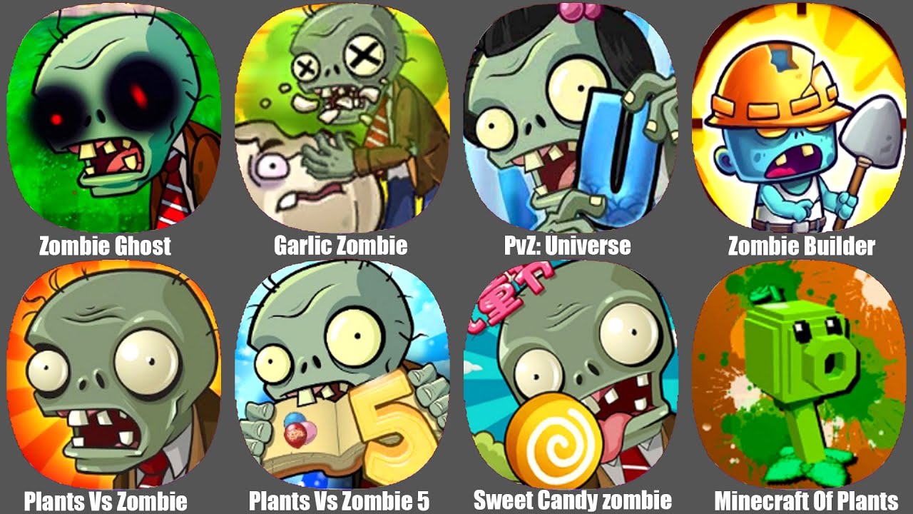 Zombie Ghost,Garlic Zombie,PvZ: Universe,Zombie Builder,Plants Vs ...