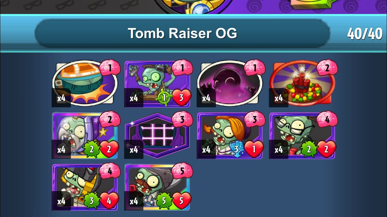 Tomb Raiser deck pvz heroes | High risk Deck but high reward - YouTube