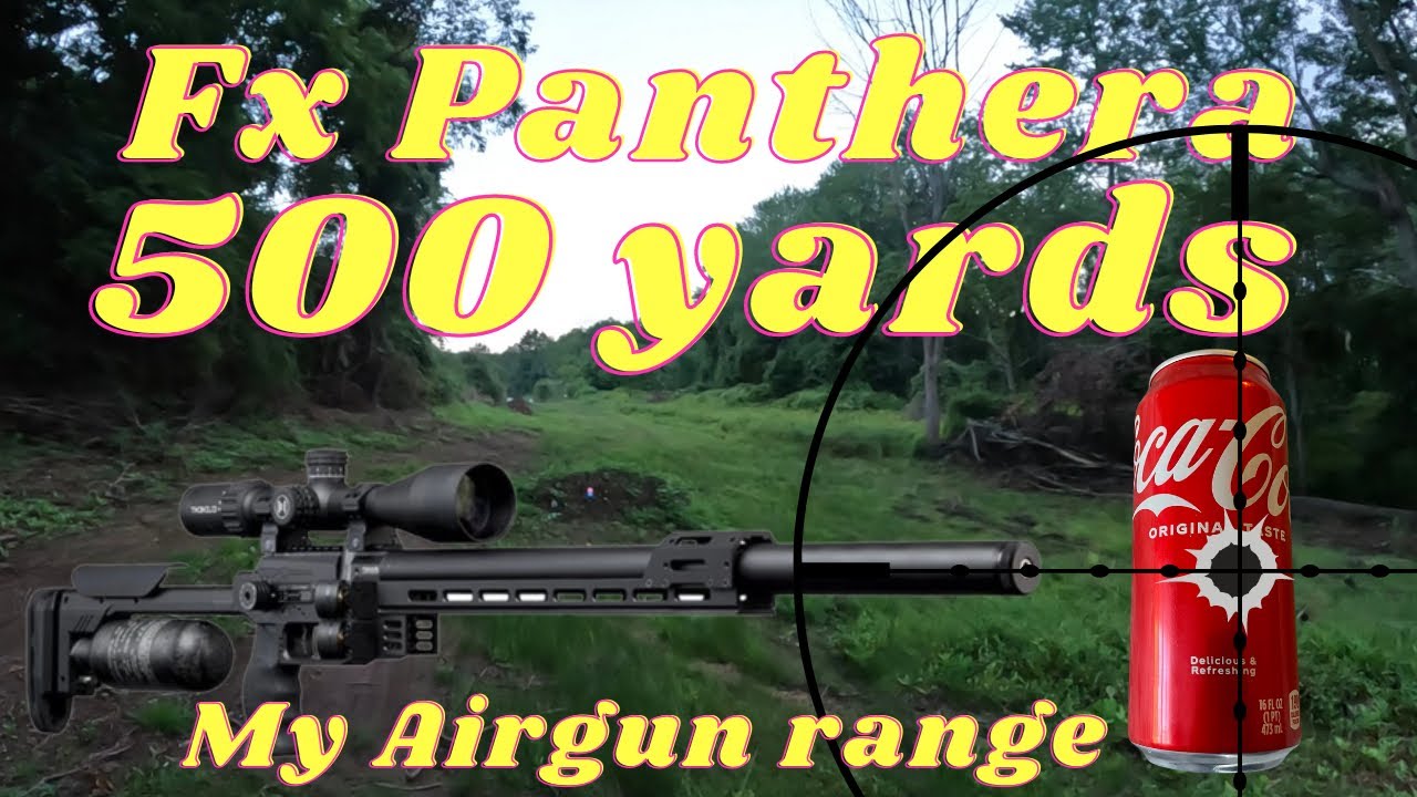 Panthera Fx Airguns long range Air rifle shooting coke can at 500 yards ...