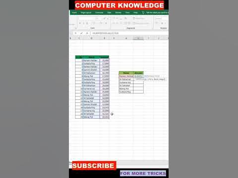 Excel short tricks//Find & Sum #excel #exceltips #computerknowledge - YouTube