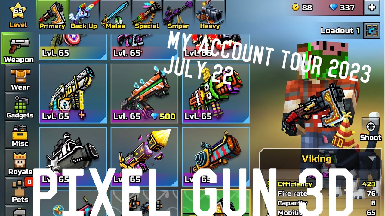 Account Tour 2023 (PG3D) - YouTube