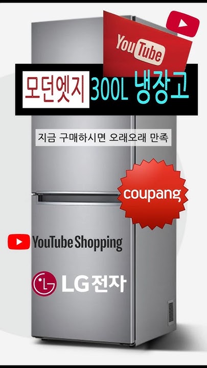 LG전자 모던엣지 300L 냉장고 냉장고추천 LG냉장고 - YouTube