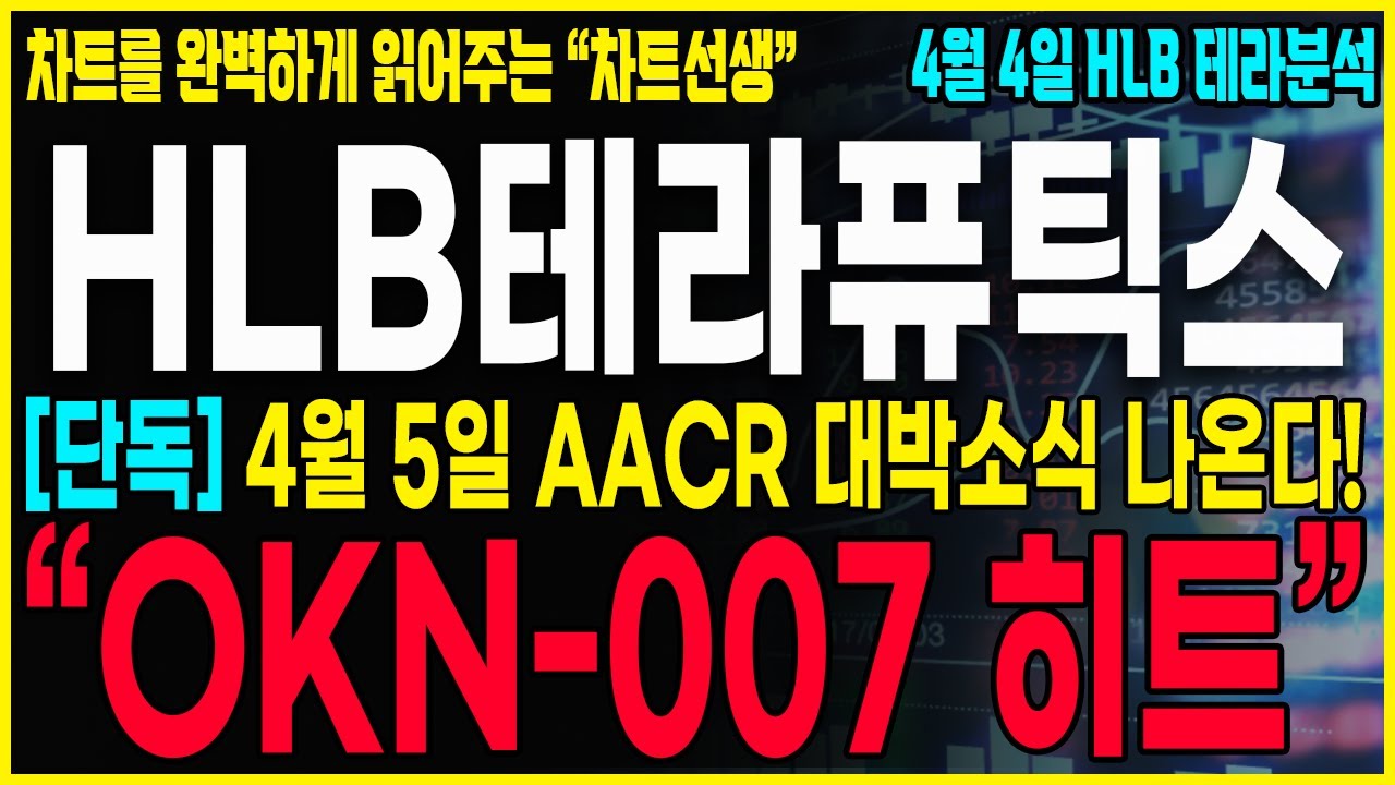 [HLB테라퓨틱스] "긴급" 5분전 속보, AACR대박! 폭등구간 나왔고, 결국 추가상승은 "이 가격" 에서부터 대응하면 됩니다. #hlb테라퓨틱스 #hlb테라퓨틱스주가전망 ...