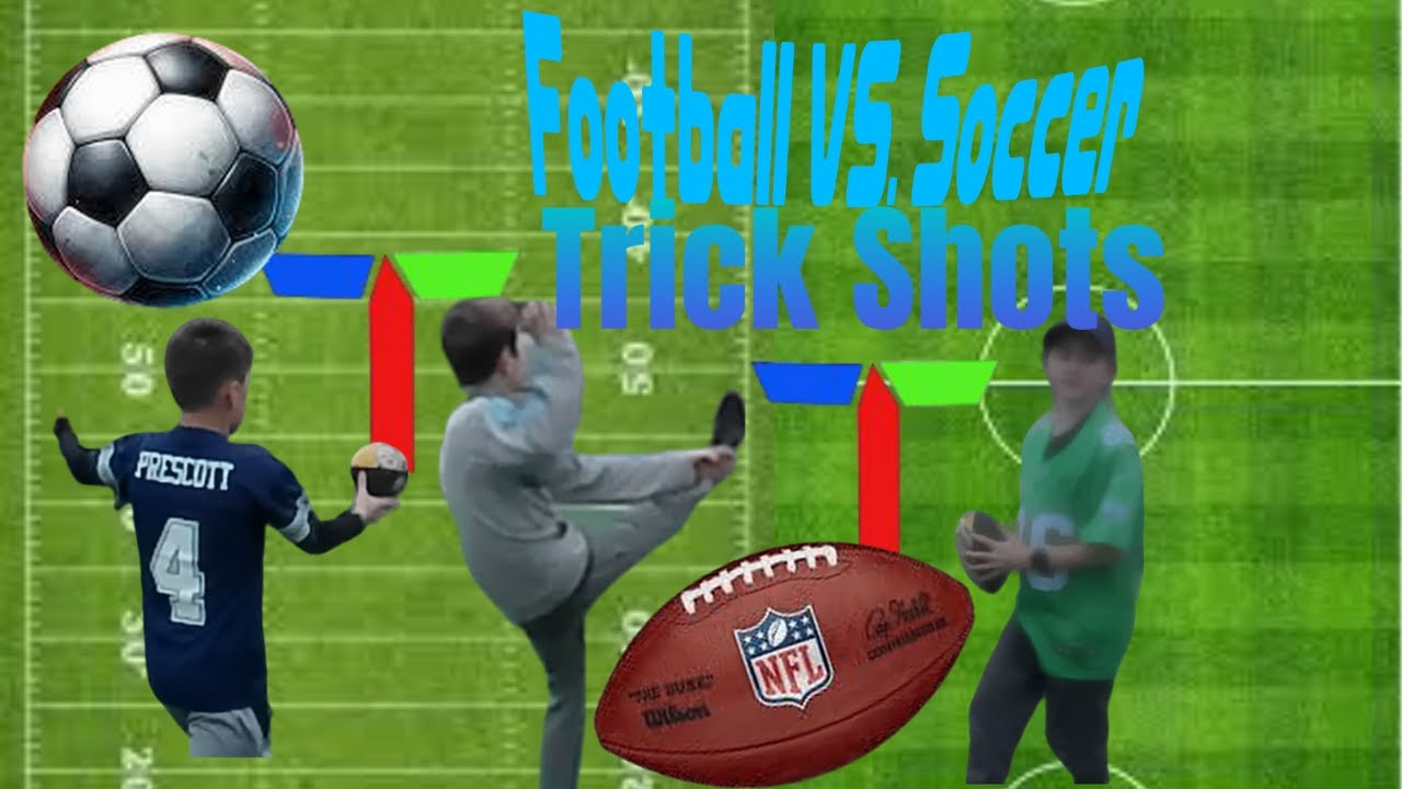 Football v s Soccer Trick Shots - YouTube