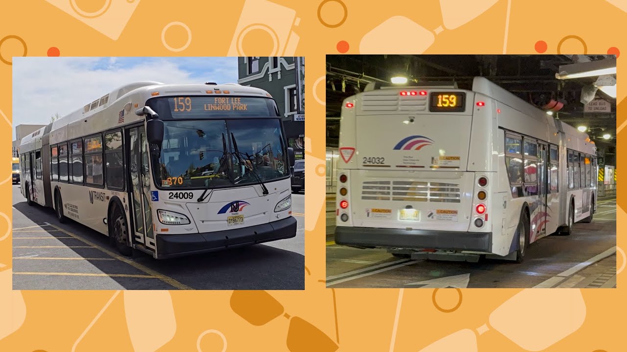 NJ Transit 159 NEW YORK VIA BERGENLINE AVENUE/FAIRVIEW BUS GARAGE (NFI ...