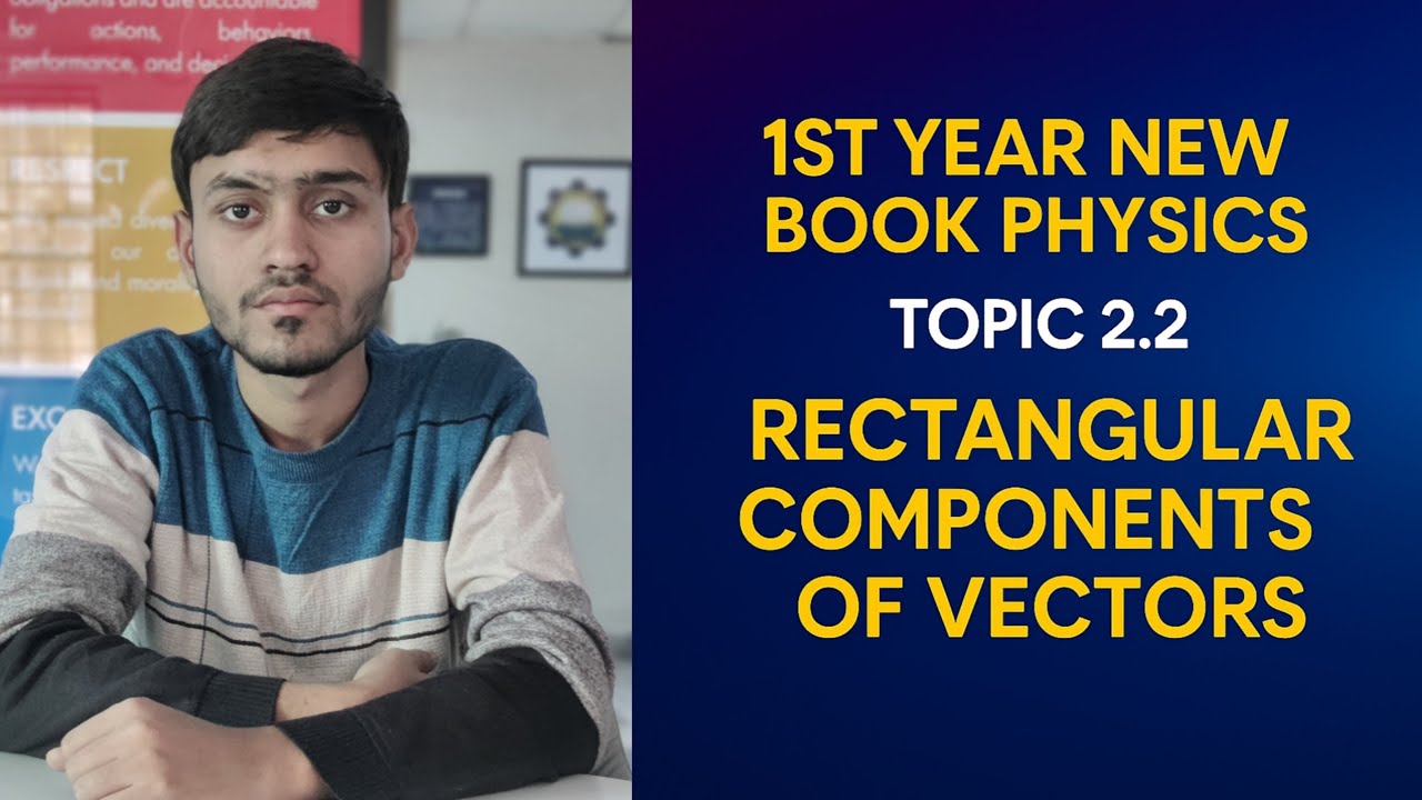 Chapter 2| Topic 2.2 | Rectangular components of vectors| 1st year new ...