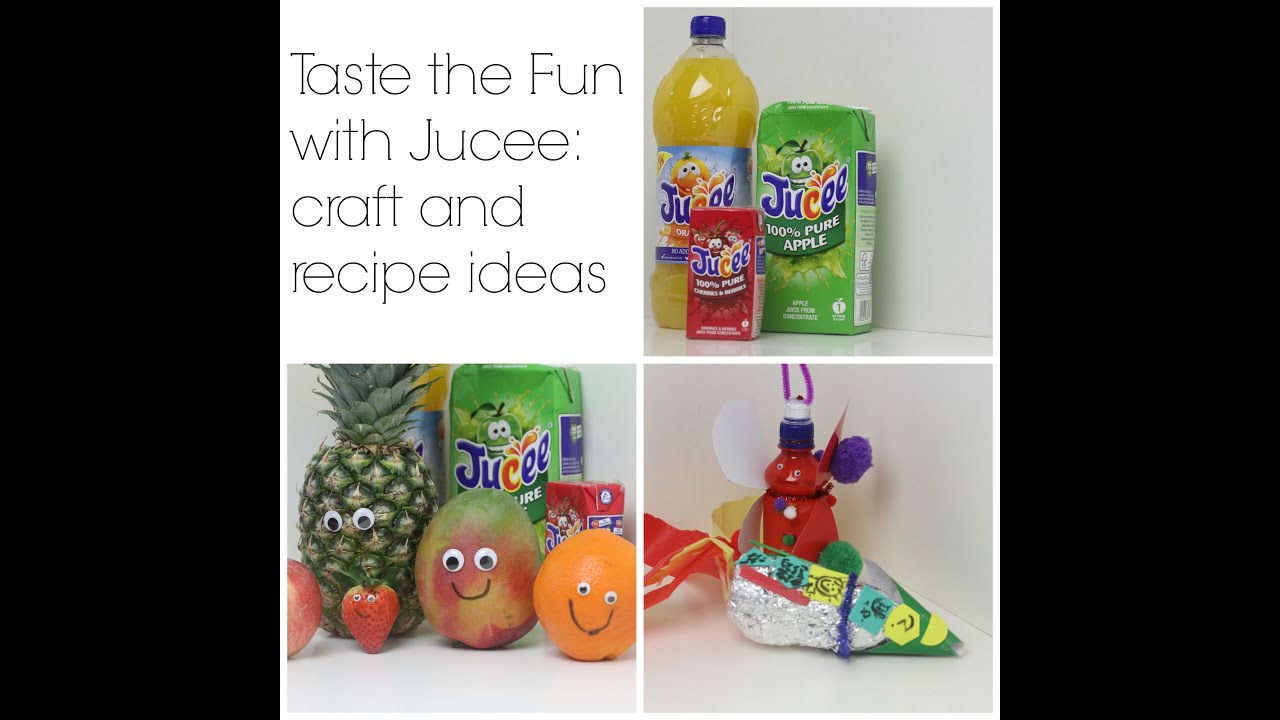 Jucee Juice Drinks Crafts Ideas (Butterfly and Space Rocket)/ Ad - YouTube