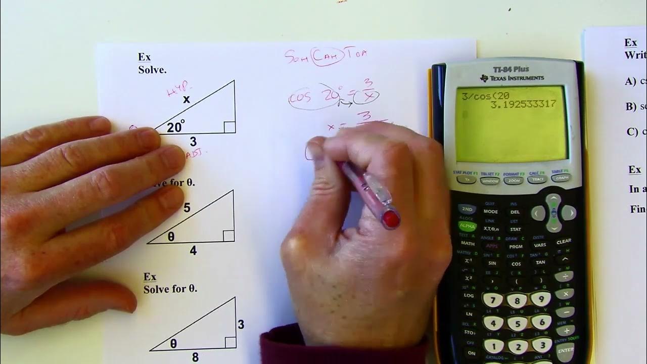 Algebra 2 - Big Ideas 9.1.2 - Right Triangle Trigonometry - YouTube