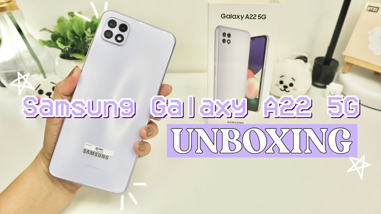 UNBOXING📱 Samsung Galaxy A22 5G Purple (+Testing & Accessories) ︎ ...