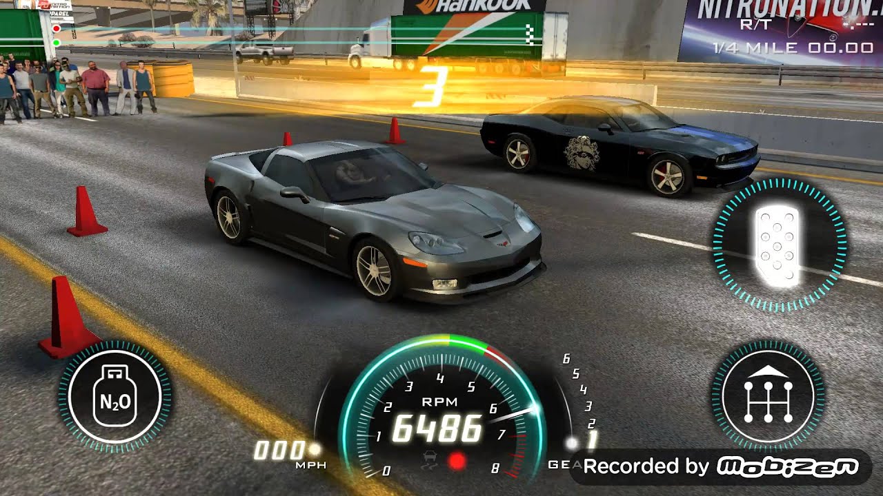 Nitro Nation - Corvette Z06 Vs. Dodge Challenger - YouTube