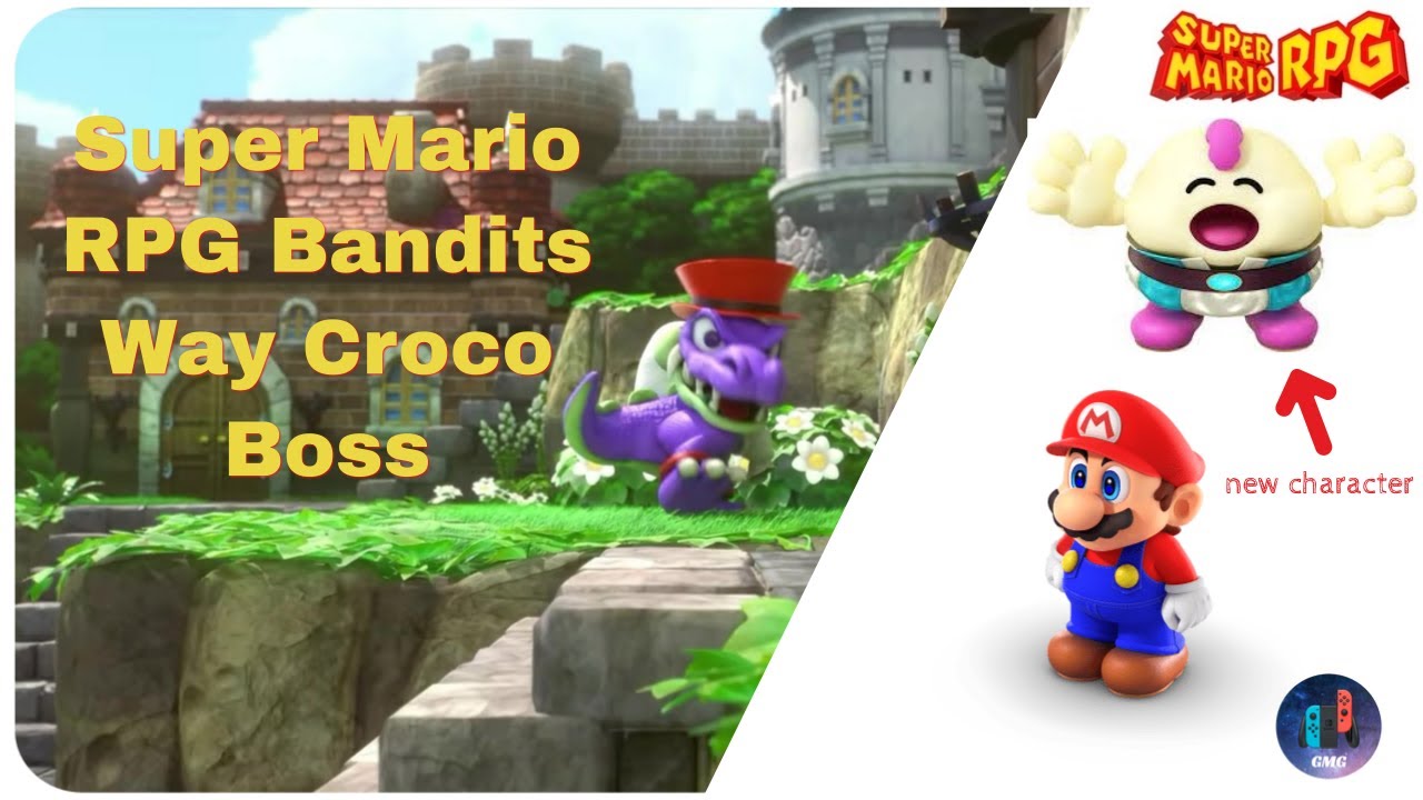 BRAND NEW Super Mario RPG Game!! Unlocking Mallow and Chasing Croco and ...