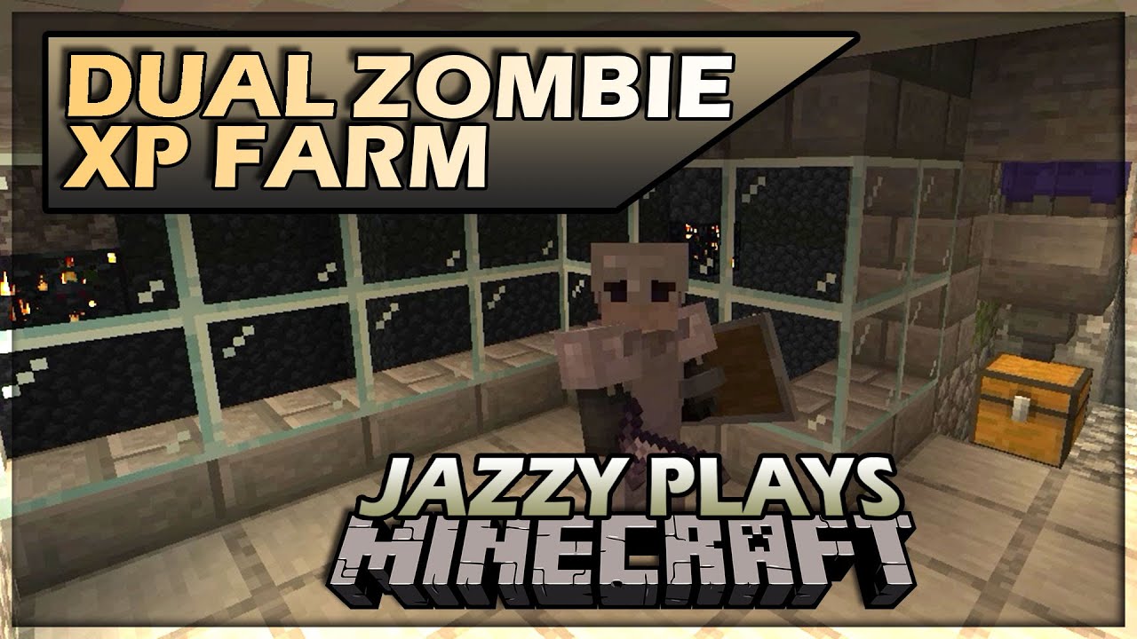 DUAL ZOMBIE SPAWNER EXP FARM WORKING | Minecraft 1.14 Survival EP08 ...