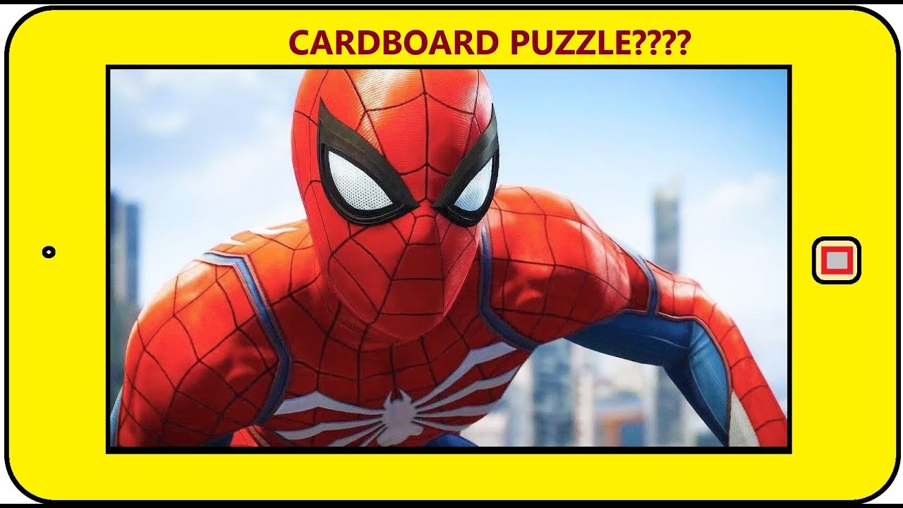 How to make Spider Man Puzzle from Cardboard?? - YouTube