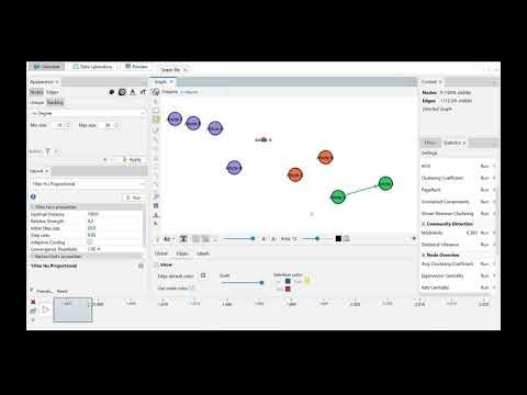 Dynamic Network Analysis in Gephi: From Data Import to Visualization - YouTube