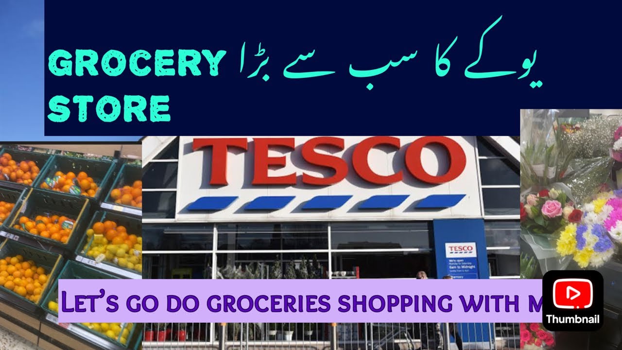 Inside of uk’s largest supermarket TESCO grocery shopping - YouTube