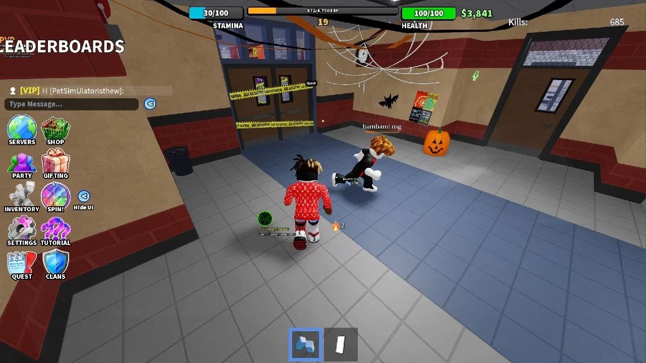 Using The Heavy hitter fight Style In Roblox Fight in a school. - YouTube