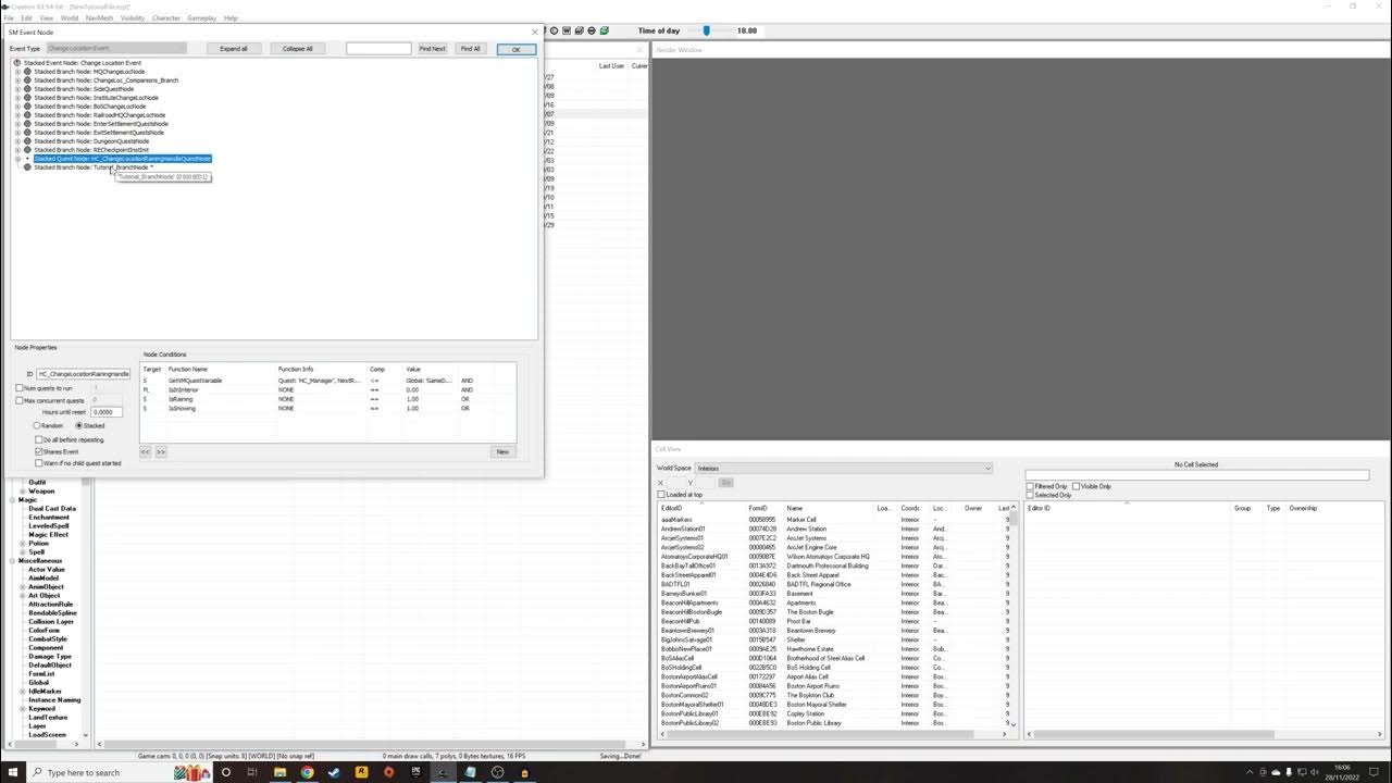 Fallout 4 Creation Kit Tutorial - Start a quest in a specific location ...