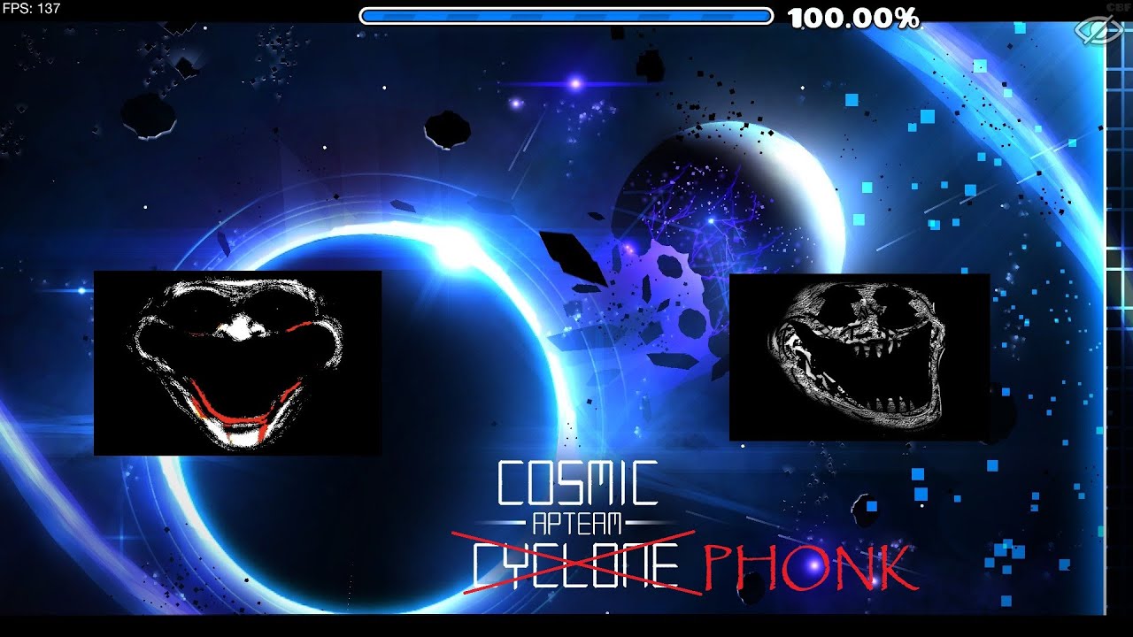 Cosmic Cyclone 100% | New Hardest | Geometry Dash - YouTube