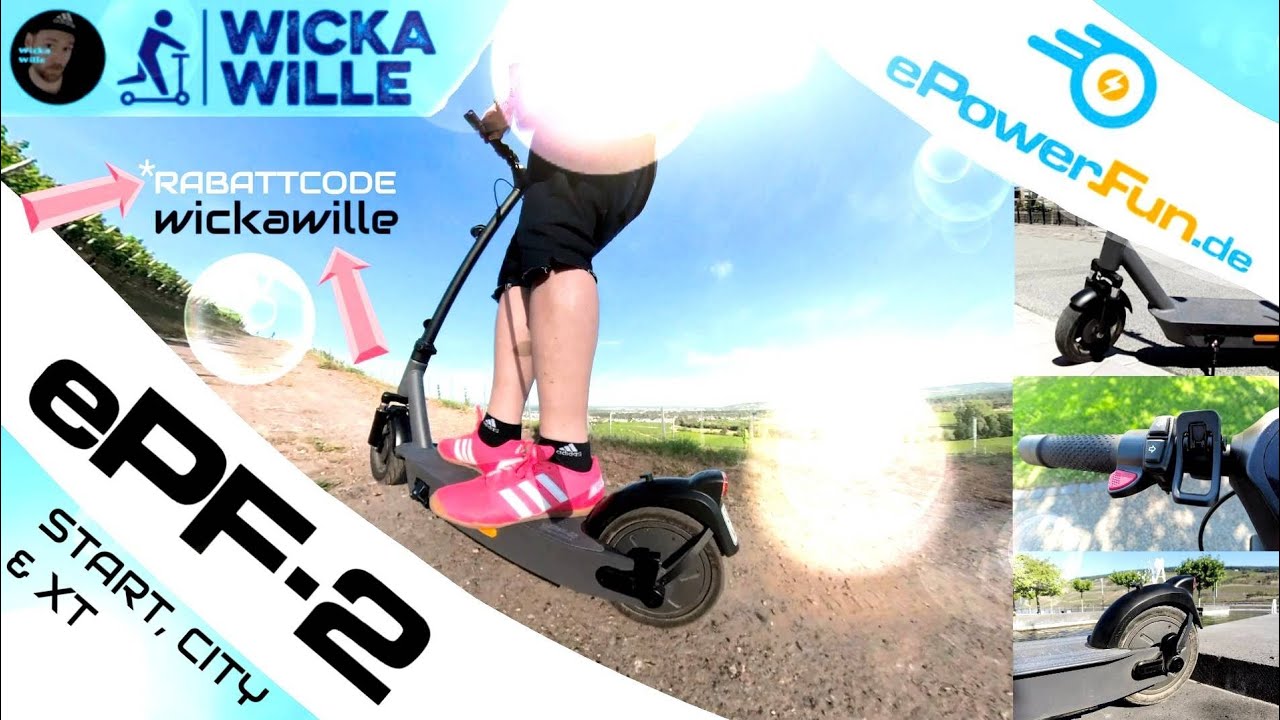 ePowerFun.de ePF-2, Blinker & Federung, City & XT e-Scooter mit ...