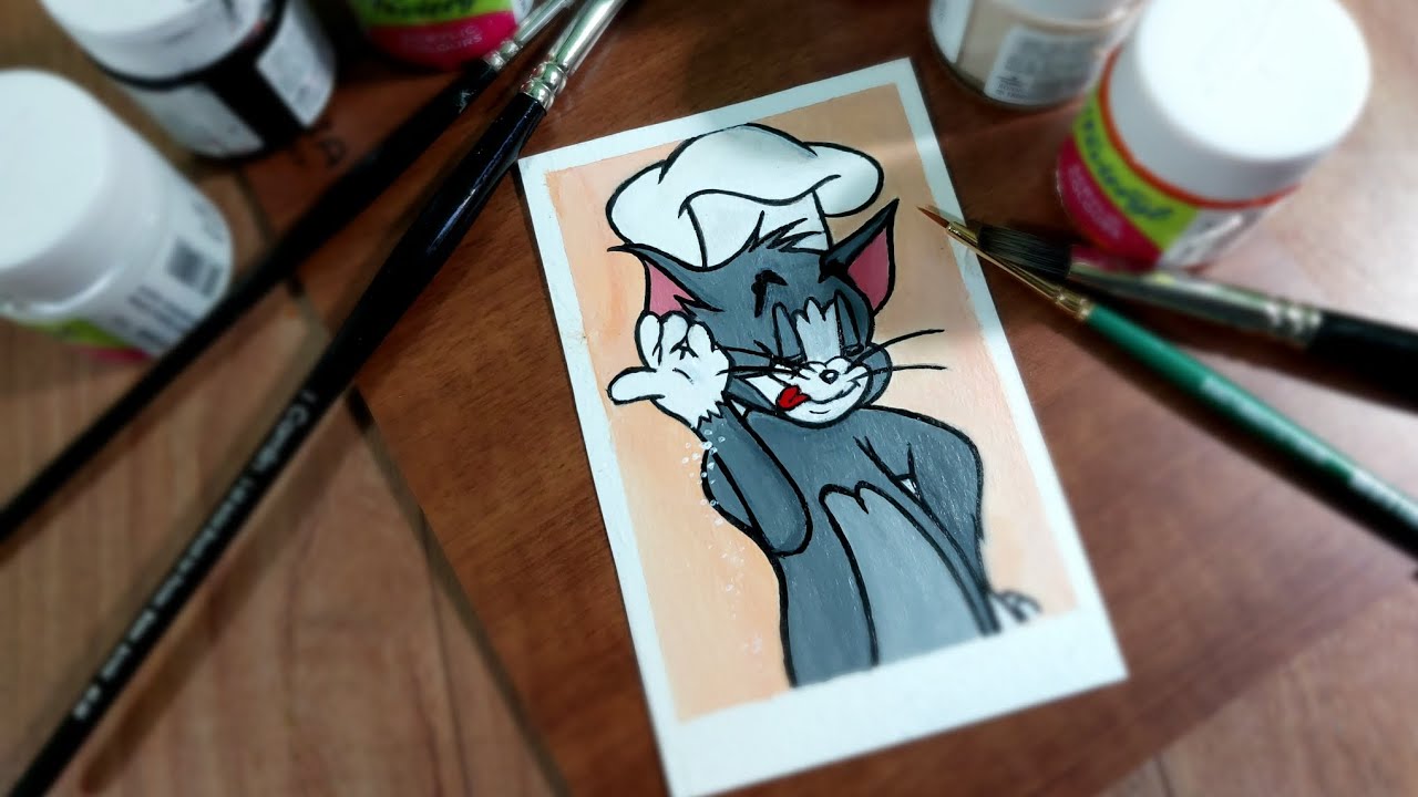 Cute Tom painting - YouTube