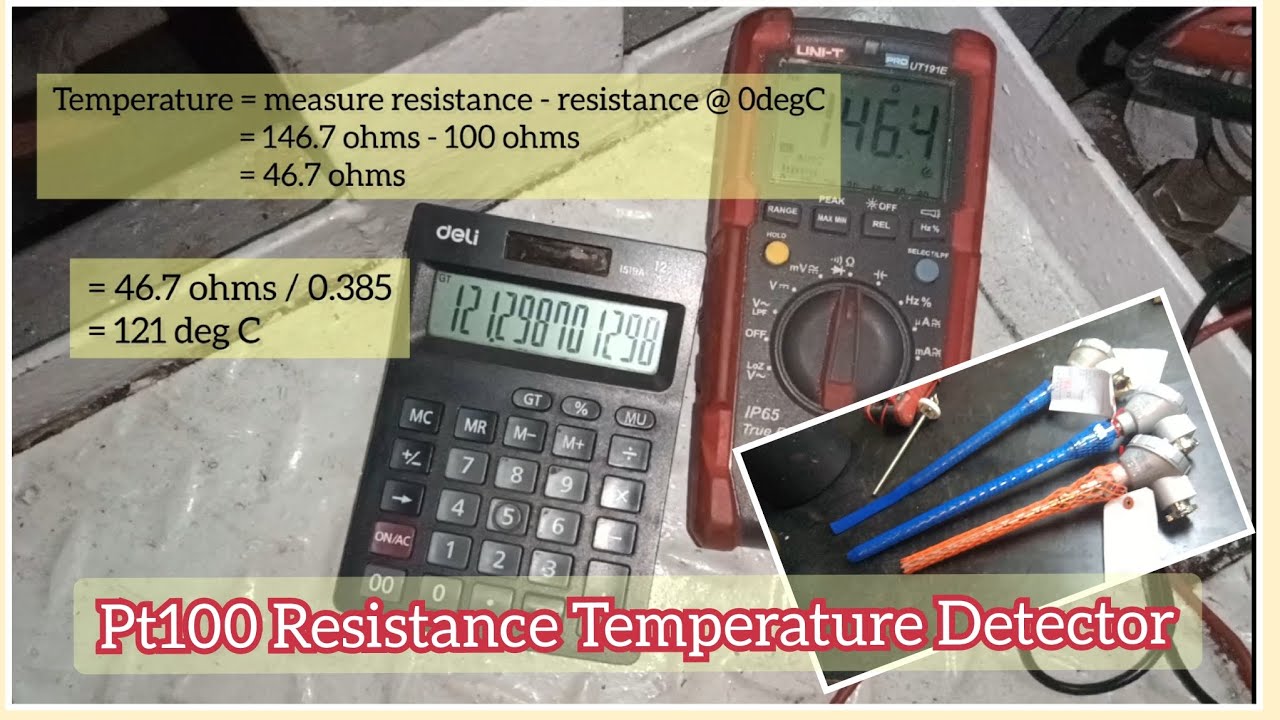 Pt100 Resistance Temperature Detector ‖ Replacement and Calculation of ...