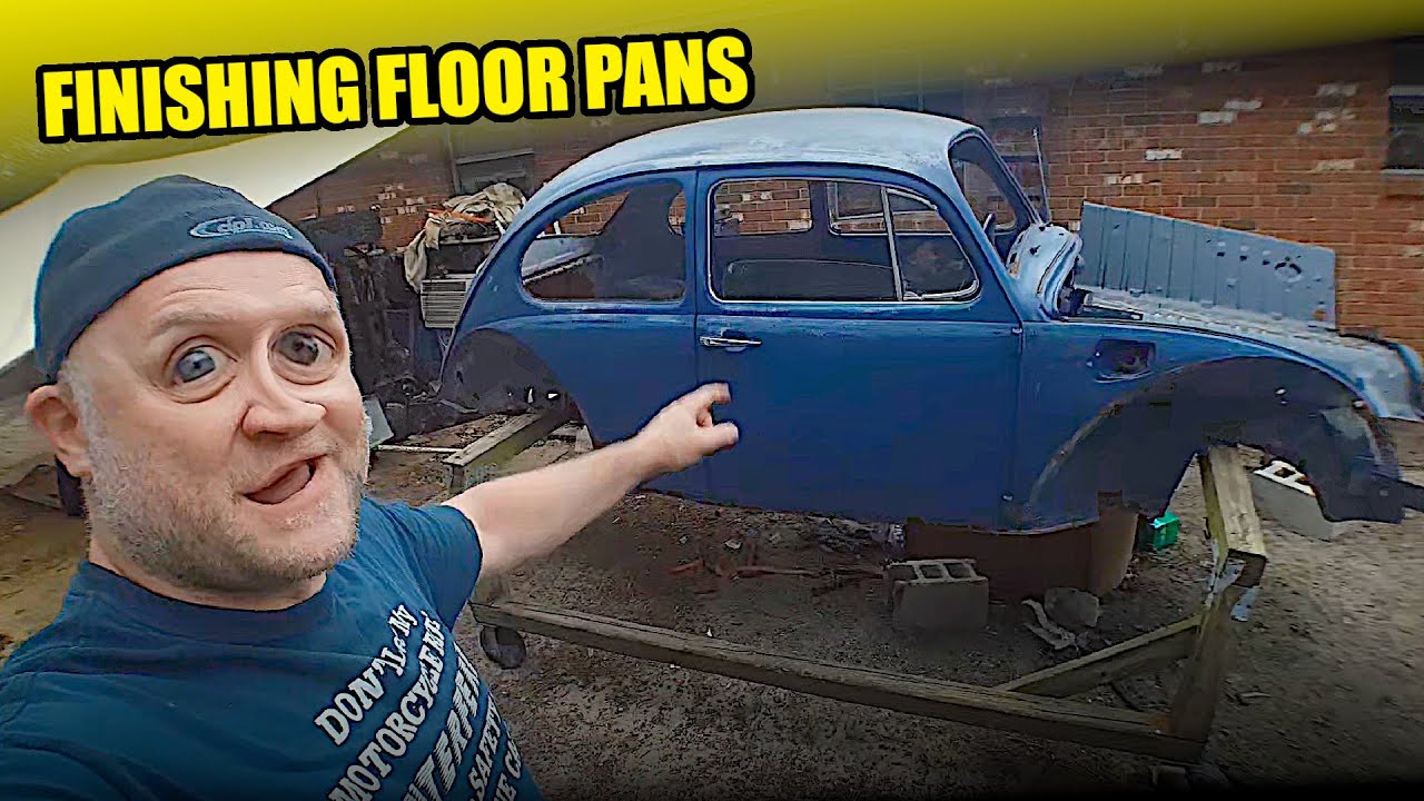 Heater Channels and Floor Pans Replacement VW Beetle - 02 - YouTube