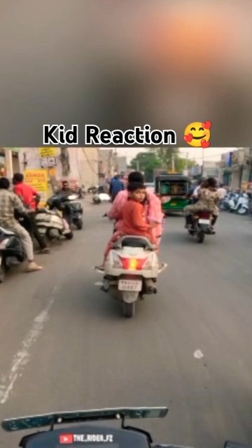 kid reaction 🥰#automobile #viralvideo #kidreaction #motovlogging # ...