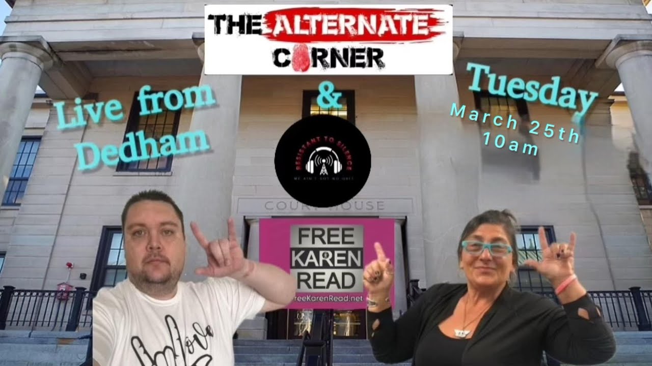 Karen Read- Dedham courthouse- live with Dylan and Dina - YouTube