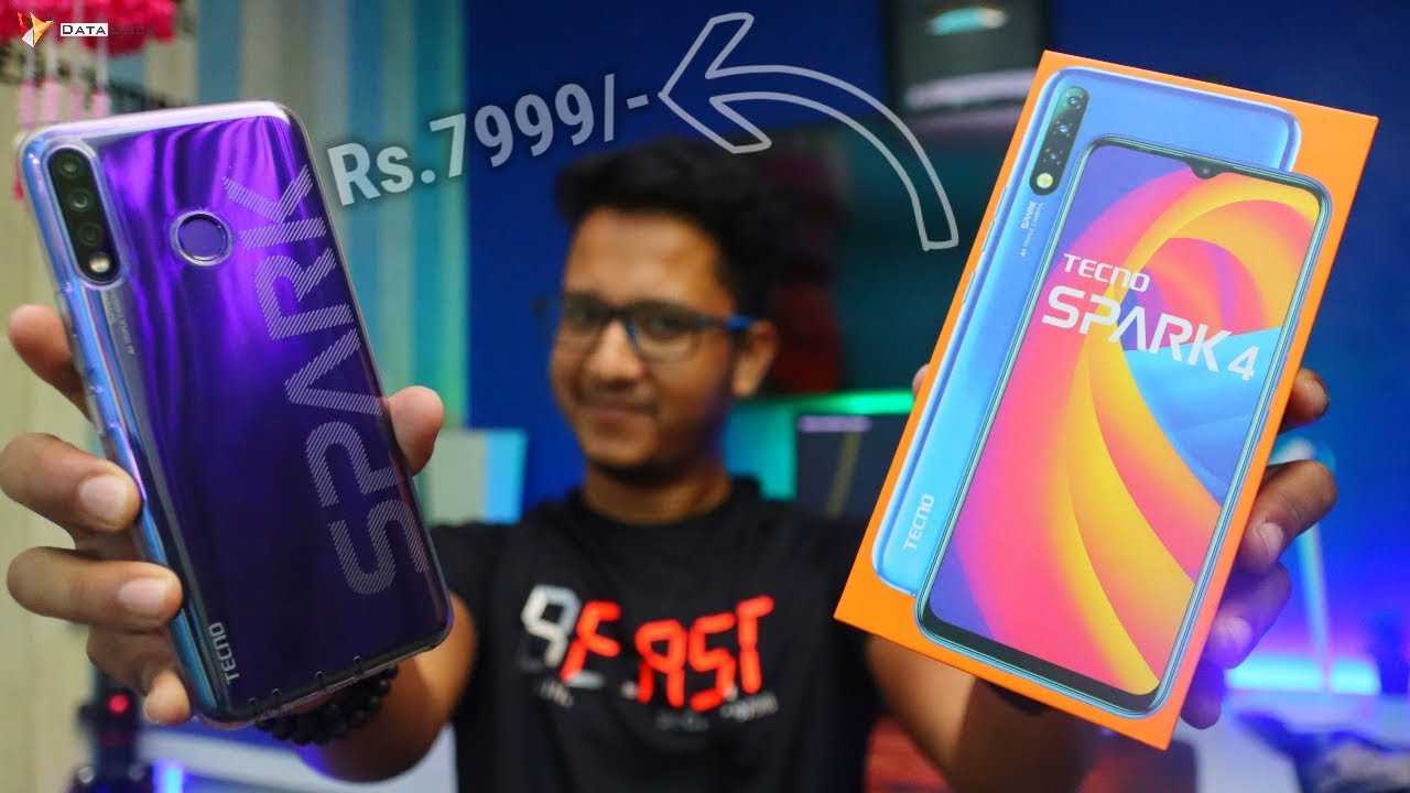 Tecno Spark 4 Unboxing & Hands On | Triple Camera , 4000 mAh Battery ...
