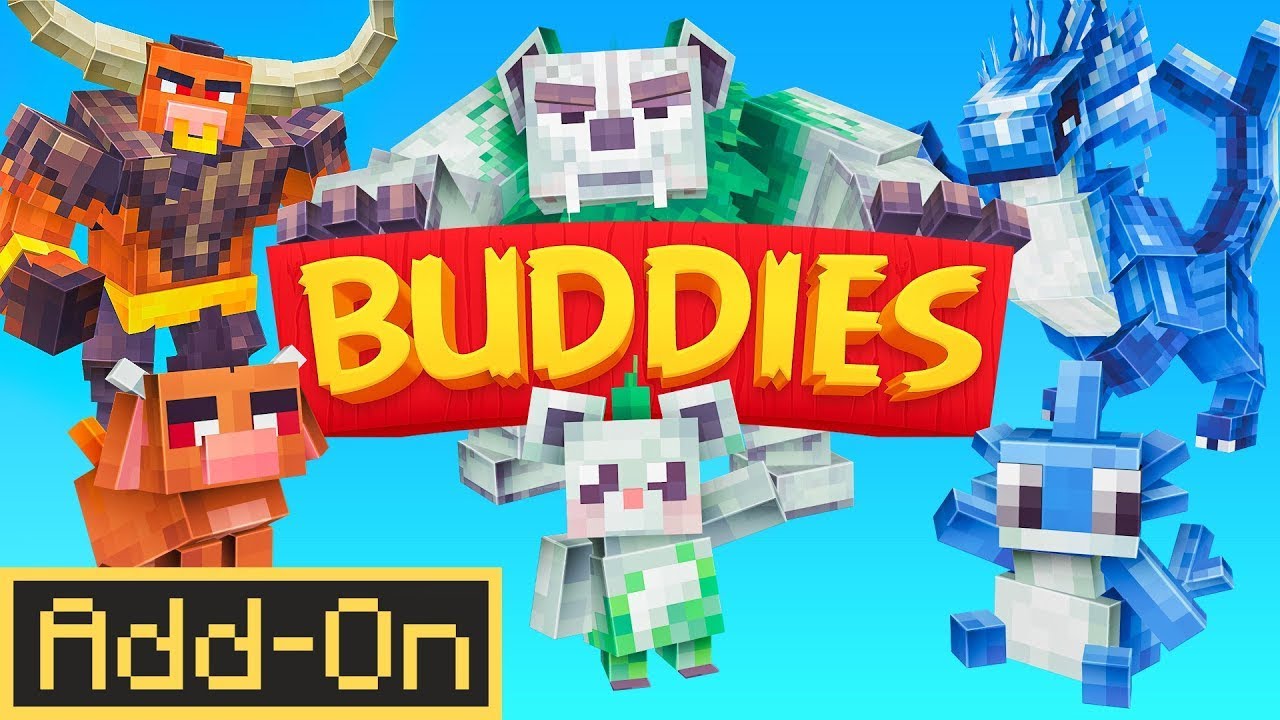 BUDDIES ADDON The Strongest Survival Companions in Minecraft Bedrock - YouTube