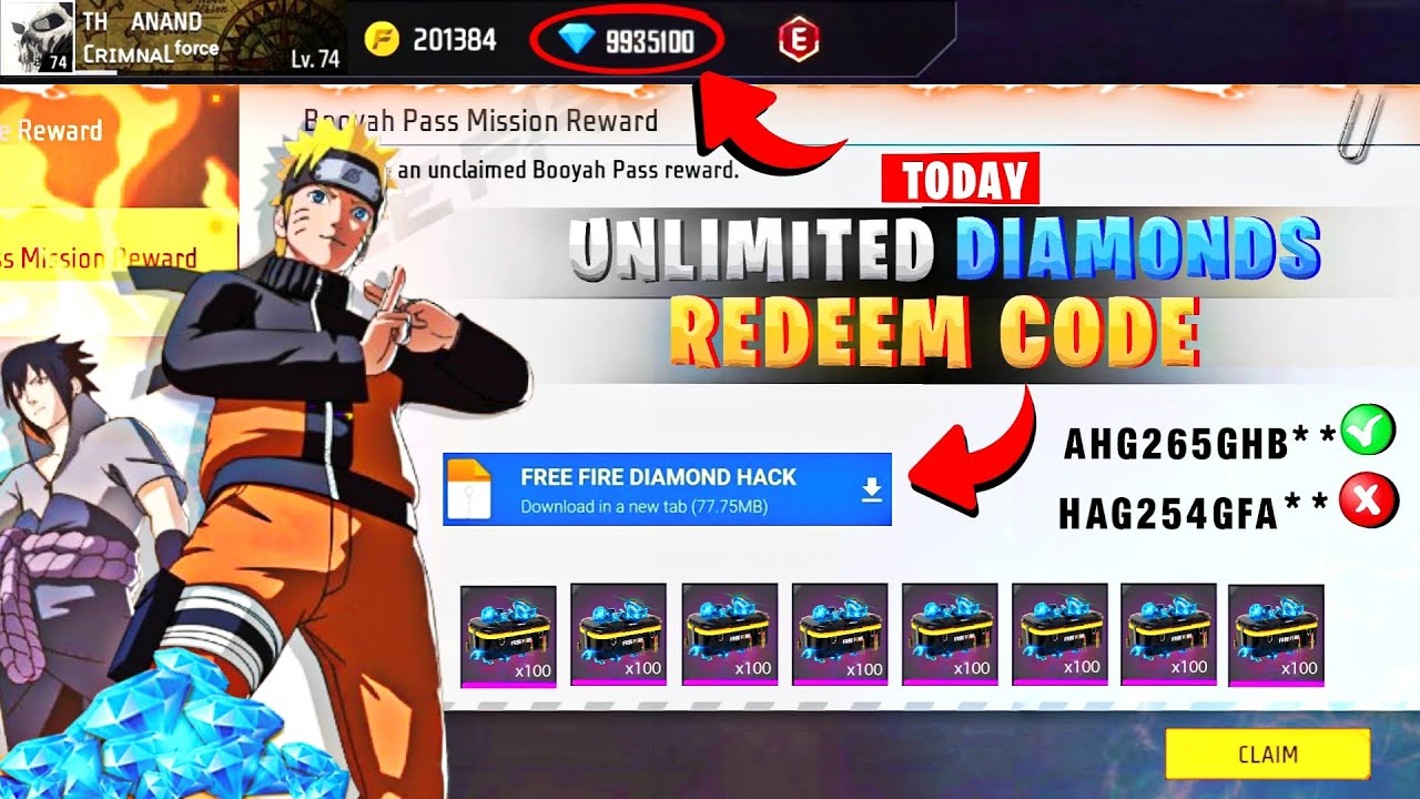 Today Diamonds Redeem code 🔥 || Free fire free Diamond app tamil 💎 ...
