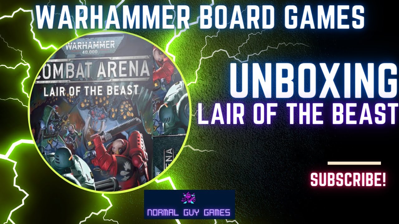 Unboxing - Warhammer 40k Combat Arena - Lair of The Beast - YouTube