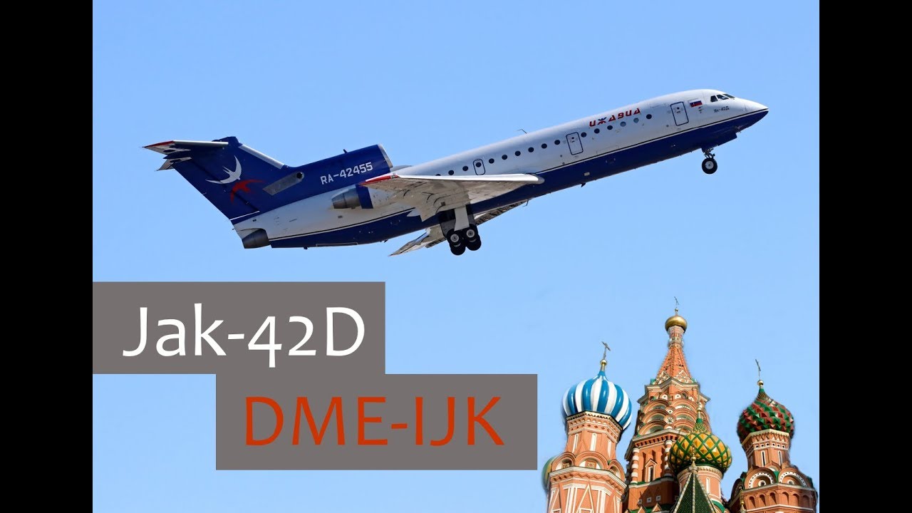 Jak-42 - z Moskwy do miasta Kałasznikowa na pokładzie klasyka. - YouTube