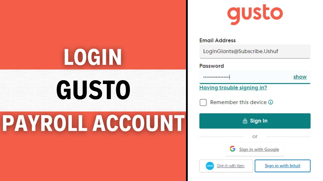 How to Login Gusto Payroll Account (2024) - YouTube