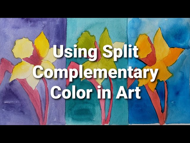 Split Complementary Colors Art