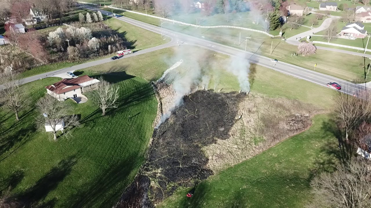 March 25 2020 Brush fire Union Kentucky - YouTube