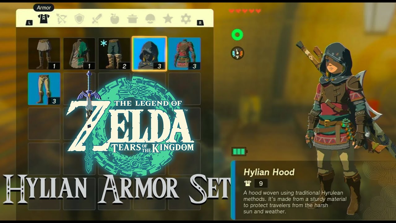 Tears of the Kingdom Hylian Armor Set - YouTube