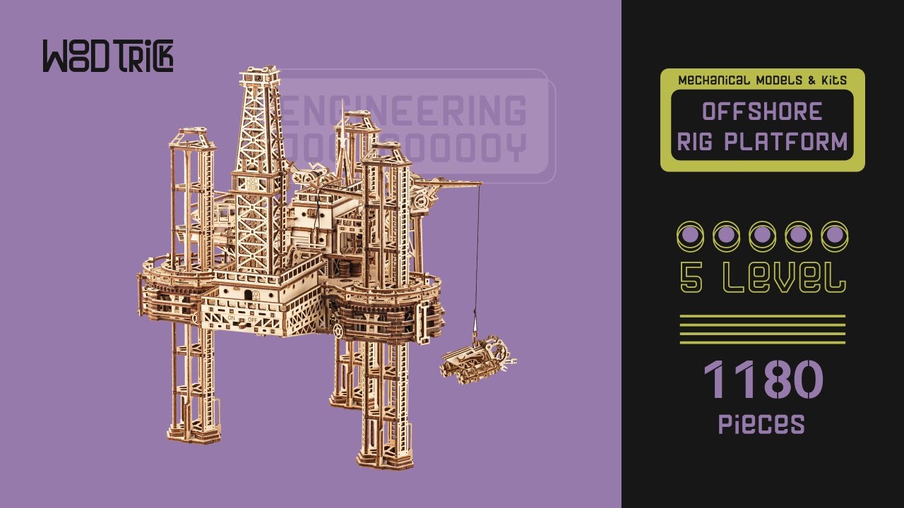 Offshore Rig Platform - WoodTrick instruction 3d model by a spring ...