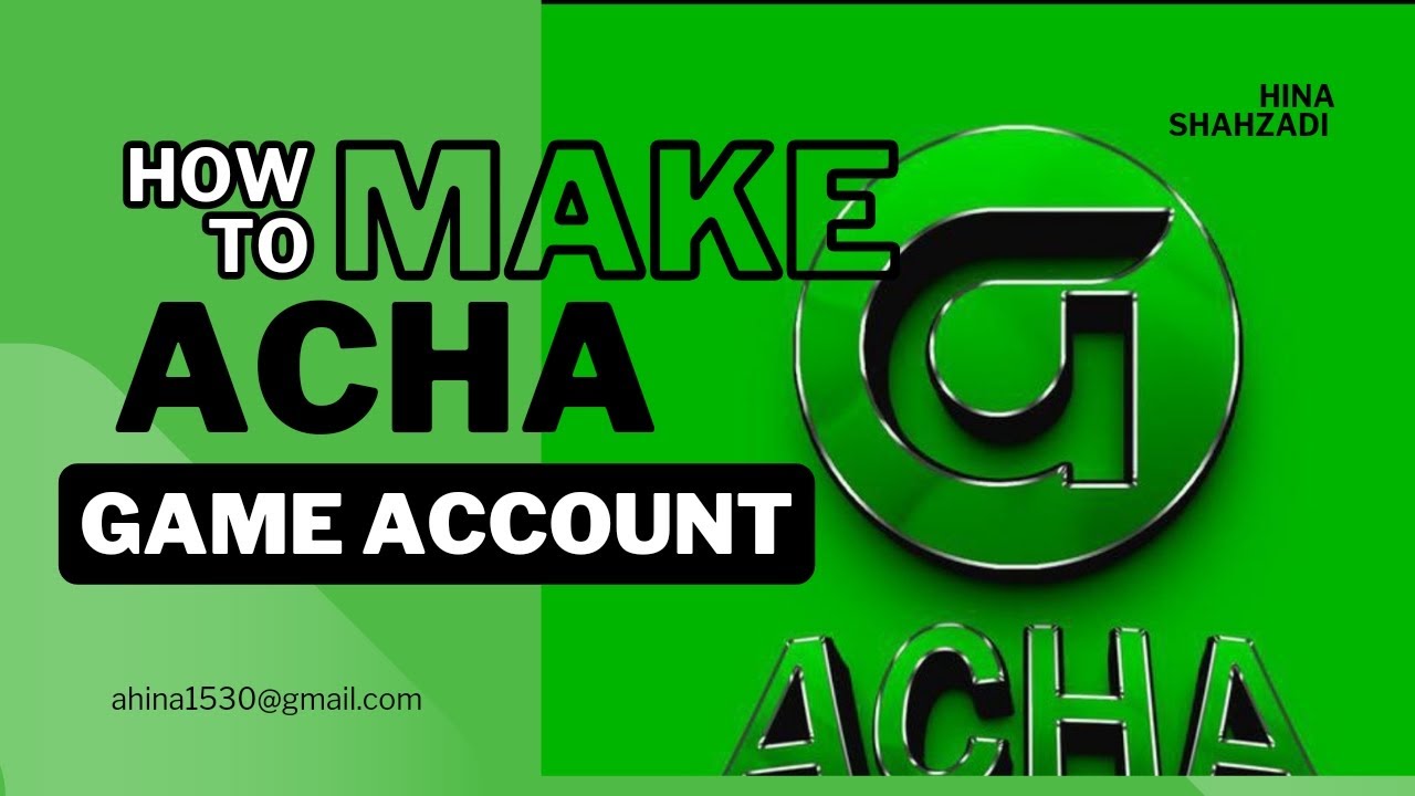 Acha game/ game earnings/create account of Acha game - YouTube