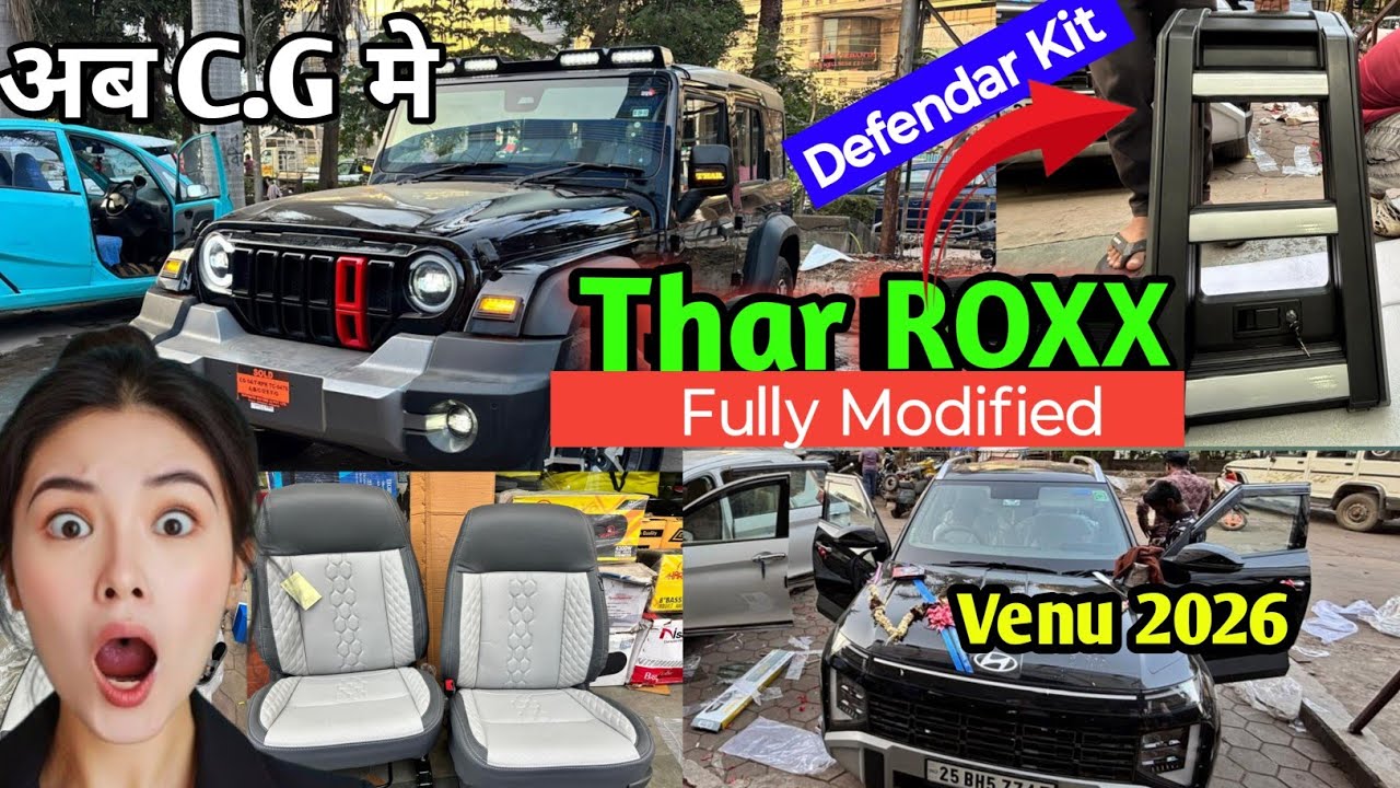 Thar Roxx Fully Modified | Defender Kit , Roof Rail | Led head Light ...