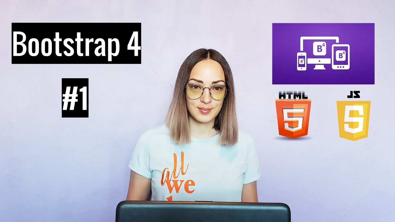 Урок 1 Bootstrap 4 . Установка и введение. - YouTube