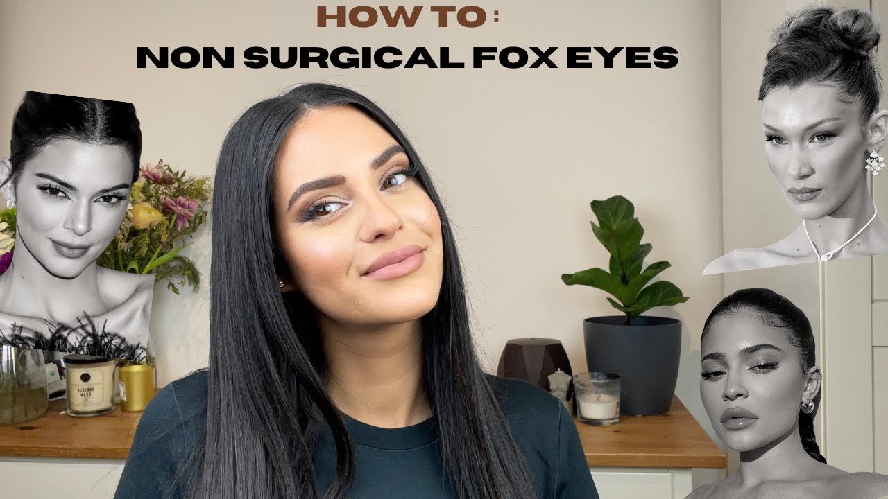 NON SURGICAL FOX EYE MAKE UP TUTORIAL | Yasmine Hahn - YouTube