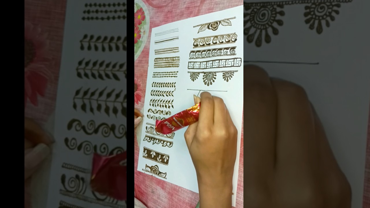 basic mehndi design practice #mehandi #mehandidesign #mehandipractice ...