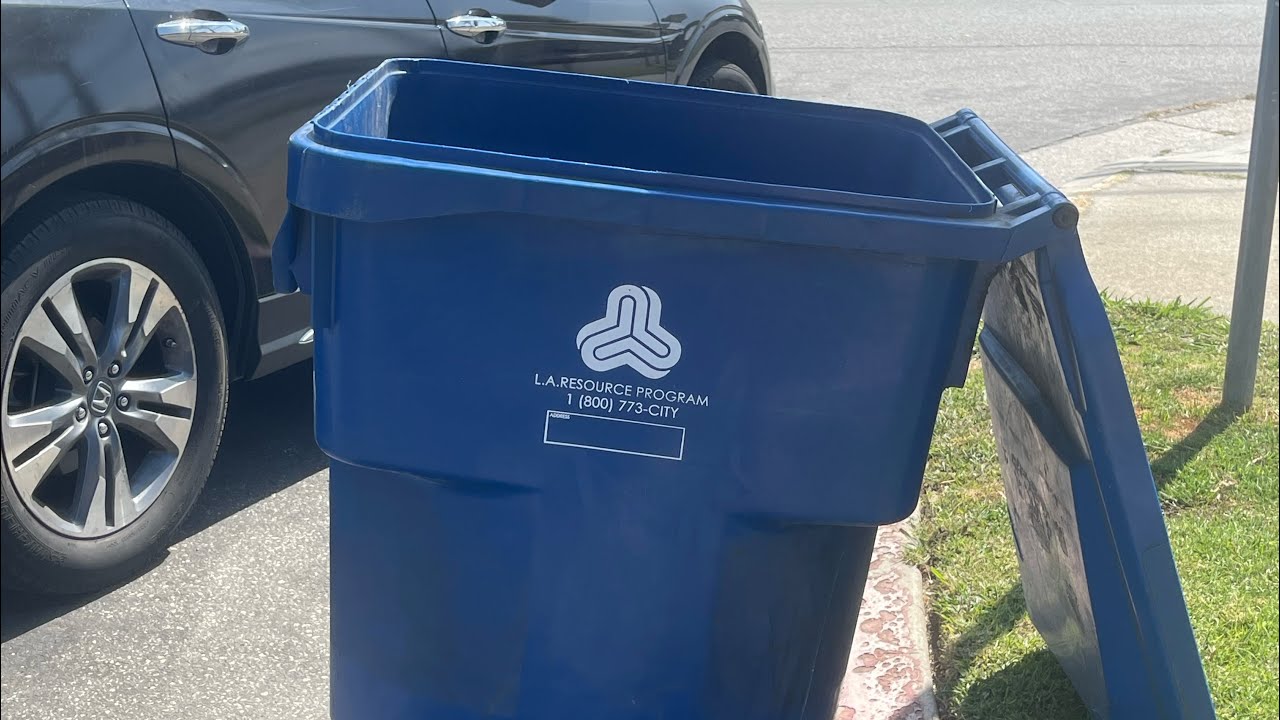 36257 la sanitation garbage truck on recycle (part 1) - YouTube