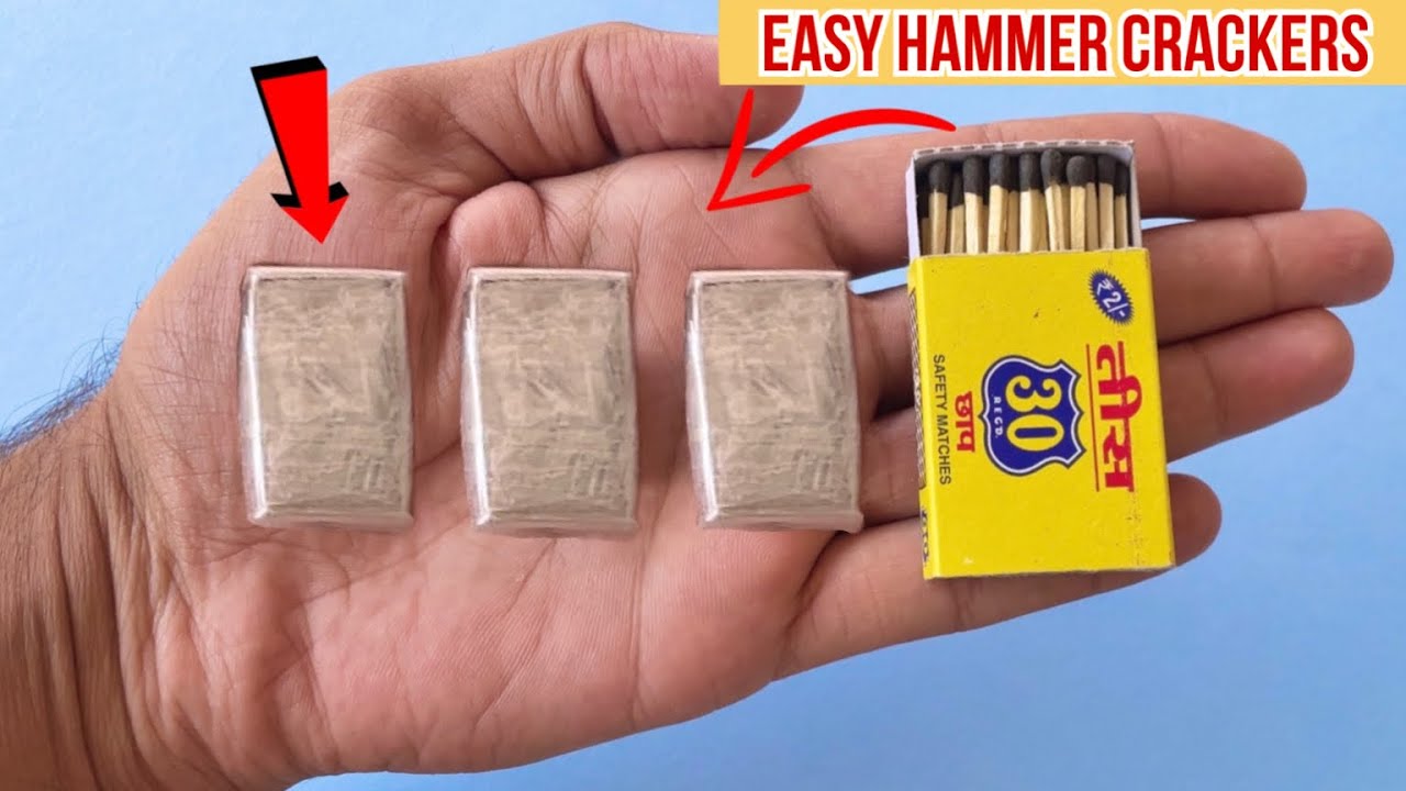 How To Make Hammer Bomb With Matches - DIY Bomb - Very Easy - YouTube
