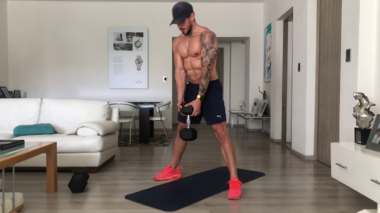 Dumbell sumo deadlift - YouTube