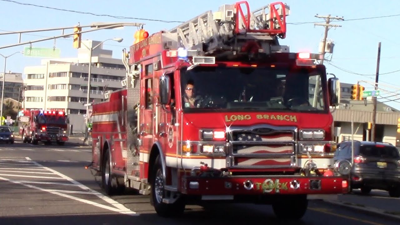 Long Branch Fire Department Truck 25-91 Engine 25-74 Responding 9-17-19 ...