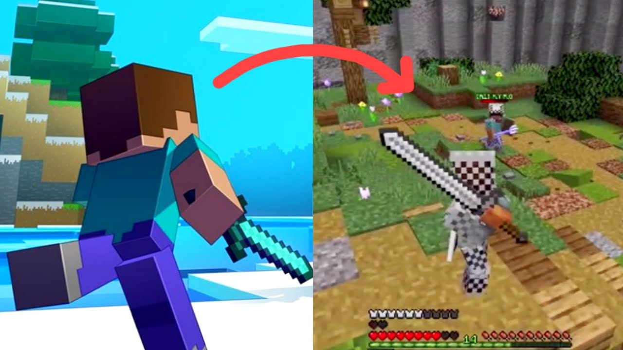 ASI DEBE de ser la COMBAT UPDATE 2.0 en MINECRAFT 🤔 - YouTube