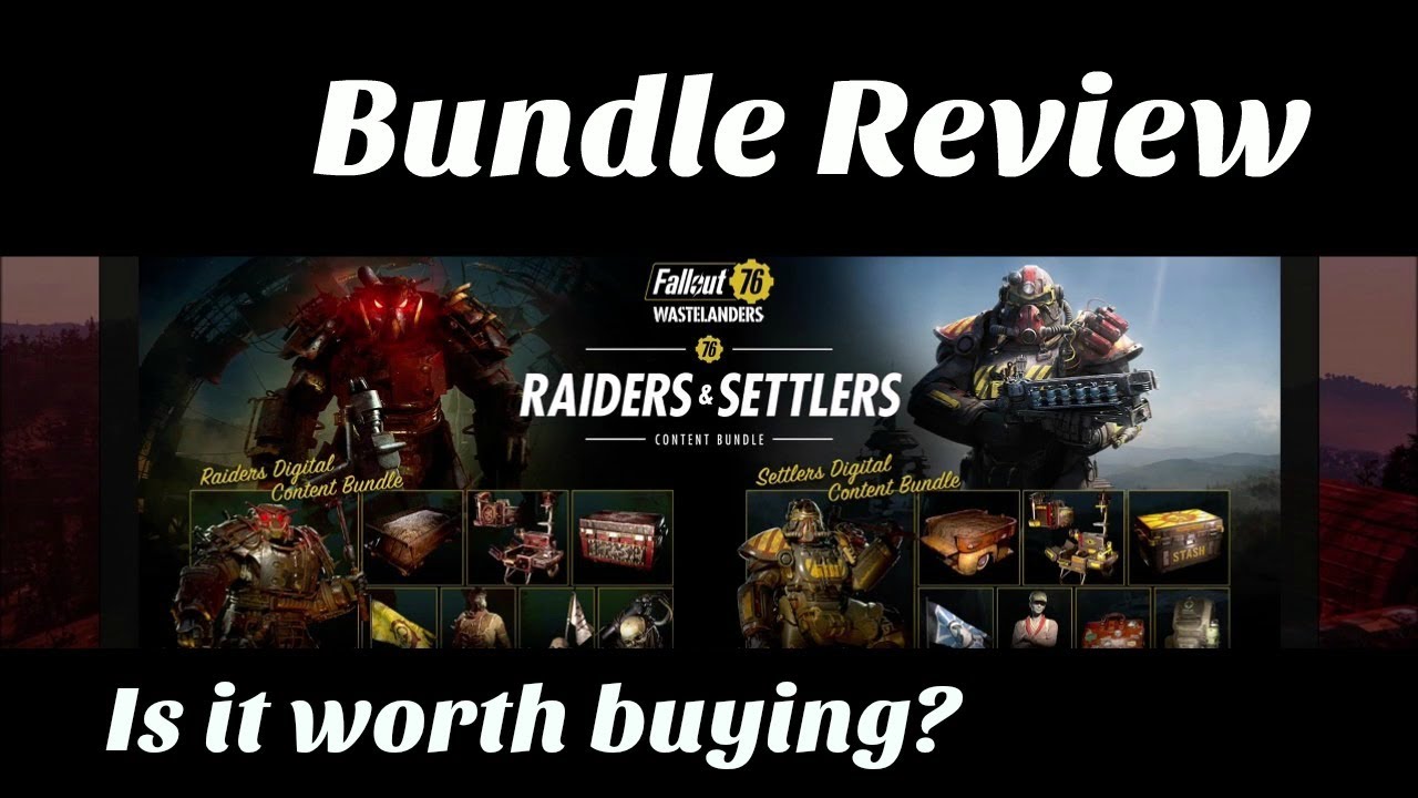 Fallout 76: Wastelanders Raiders and Settlers Bundle Review! - YouTube